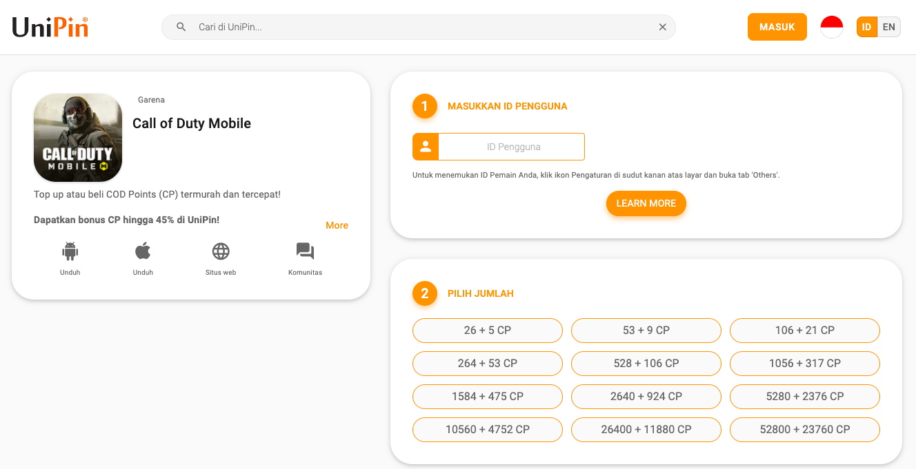 GR.02.top up CODM UniPin - ASEDINO